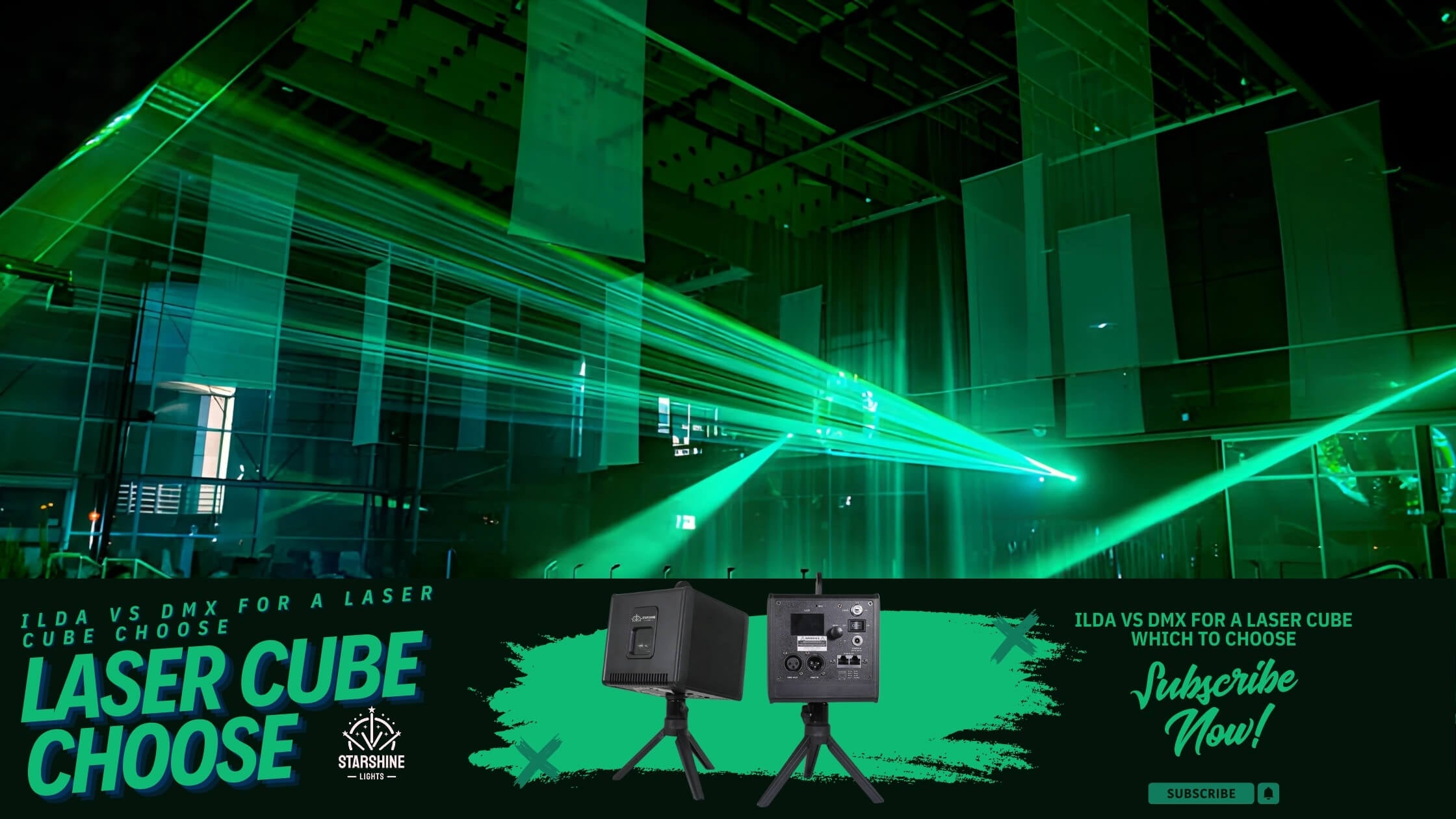 ILDA vs DMX for a laser cube choose the right control