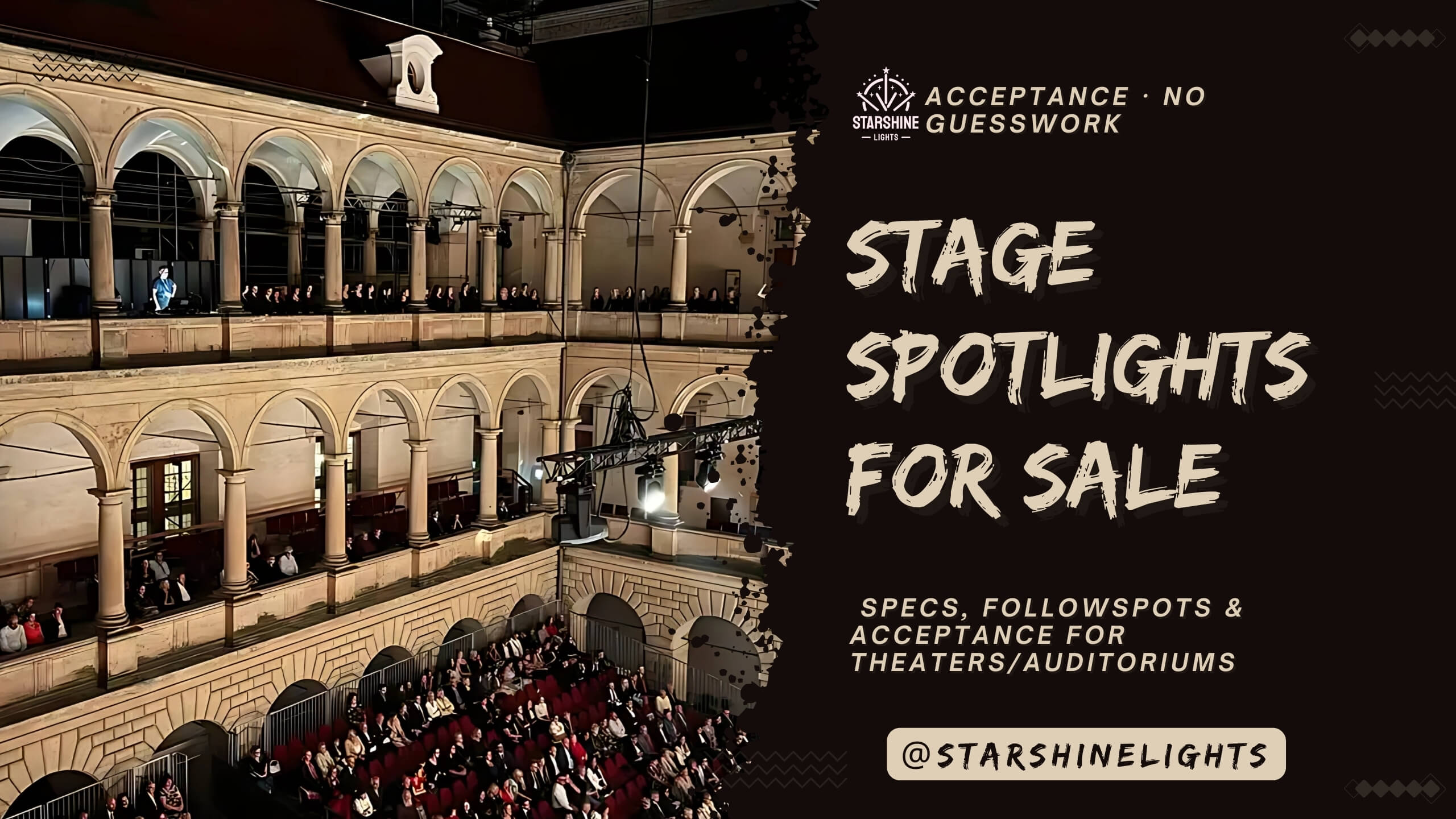 Stage Spotlights for Sale — Specs, Followspots & Acceptance